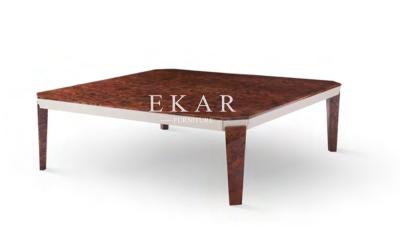 China Square Simple Design Wooden Modern Coffee Table W006H1L for sale