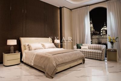 China Furniture Stores Full Size White Headboard King Bed W001B10 for sale