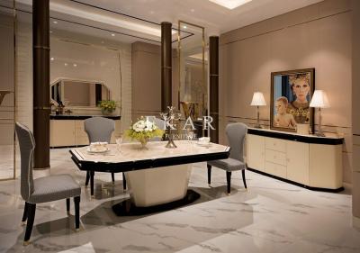 China Room Furniture Modern Glass Dining Table W005D1C for sale