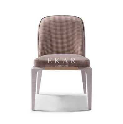 China Fabric Contemporary Luxury Furniture Dining Chair Without Arm W009D6A for sale