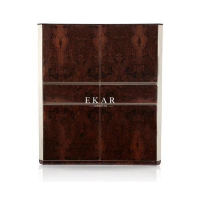 China Modern Home Office Furniture High Gloss Veneer Bookcase Wooden for sale