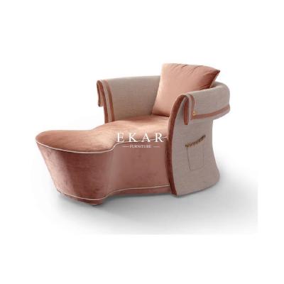 China Modern Design Fabric Velvet European Style Chaise Lounge Chair for sale