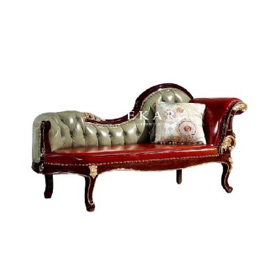 China Leather Classic Italian Design Luxury Chaise Lounge for sale