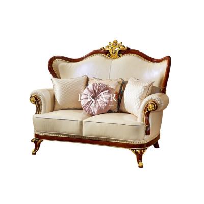 China Elegant Living Room Furniture Classic Leather Luxury Sofa Set for sale