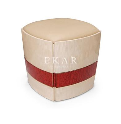 China High Gloss Leather Living Room Upholstery Stool W009SF16 for sale