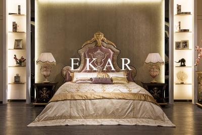 China Wood Frame Recliner King Size Bunk Luxury Furniture European Style Bed From China Supplier for sale