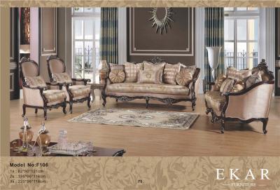 China European Classical French Carved 3 Seater Antique Sofa Set Design for sale