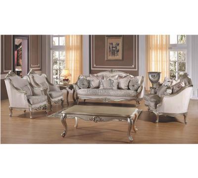 China European Style Gold Painting Living Room Furniture Sofa Set for sale