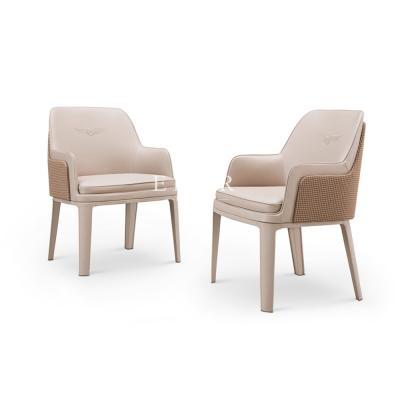 China Modern Deluxe Chair Elegant Luxury Leather Dining Chair W001D5A for sale