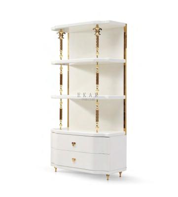 China Modern Design Dining Room Showcase Display Cabinet Wood Cupboard for sale