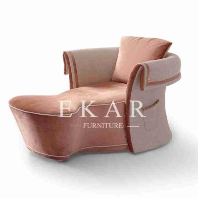 China Modern Design Fabric Velvet European Style Chaise Lounge Chair  W005B19 for sale