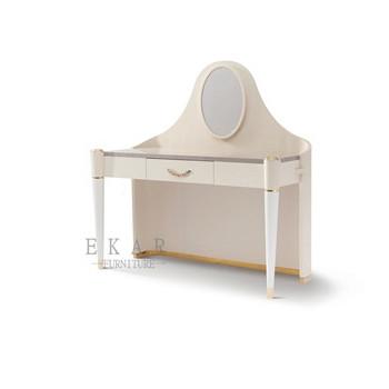 China High End White Elegant Design Bedroom Dressing Table With Mirror  W005B13 for sale