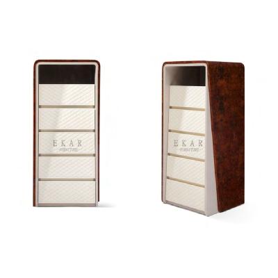 China Wooden Bedroom Furniture 5 Drawer Chest Cloth Cabinet  W006B12B for sale