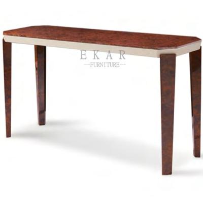 China Simple Style Veneer Hallway Elegant European Console Table  W006H7 for sale