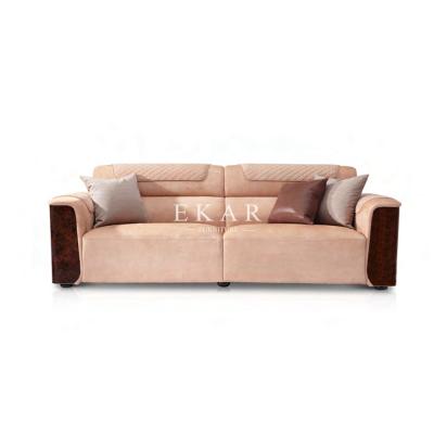 China Italian 1 2 3 Seater Classic Upholstery Nubuck Leather European Sofa Set  W006SF for sale