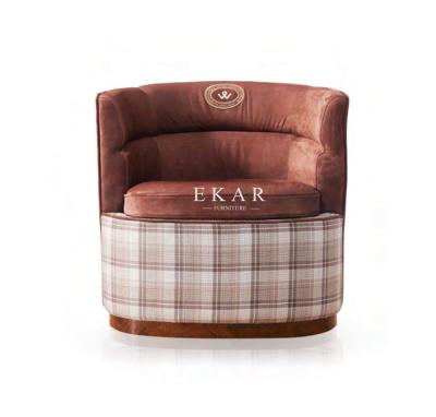 China Contemporary Classic Reading Relaxing Armchair Leather European Chair  W006SF11B for sale