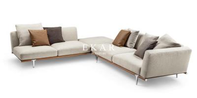 China High End Modern Home Furniture Sectional L Shaped Fabric Couch Living Room Sofa for sale