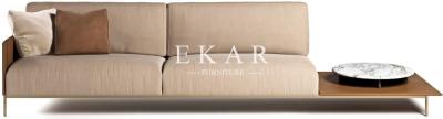 China Stainless Steel Legs Modern Fabric Upholstered Italian Couch Living Room Sofa for sale