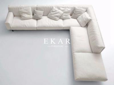 China New Style Factory Direct Italy Designer L Shaped Sofa Foshan for sale