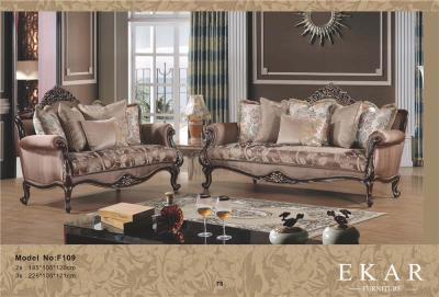 China Classic Antique Carved Royal Style Set Living Room Sofa Chesterfield for sale