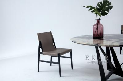 China High End Modern Beautiful Natural Marble Top 6 Seater Dining Table Designs Diameter 1.2/1.5 m Table for sale