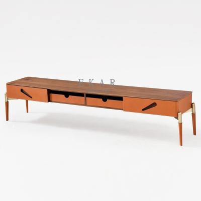 China Modern Style Living Room Furniture Wood or Marble Top Tv Stand for sale