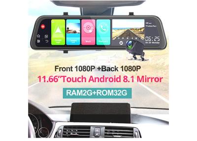 China 11.66 Inch Android 8.1 4G LTE Dash Cam for sale