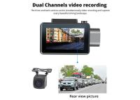 China 128G Micro SD Card Dual Cam ADAS Automotive Video Recorder for sale