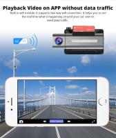 China Android 8.1 WDR APP Remote Monitor 4G Car DVR With Dual Lens for sale