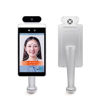 China Airport RJ45 IP34 AI Face Recognition Thermometer 300ms for sale