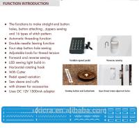 China High Speed Mini Home Sewing Machine UFR-613 Flat-Bed 0.3-1.8mm Max. Sewing Thickness for sale
