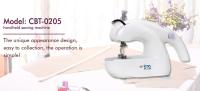 China Portable Handheld Mini Sewing Machine CBT-0205 ABS Metal Material DC 6V/1000mA Output for sale
