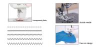 China Mini Household Sewing Machine UFR-601 with 0-5mm Stitch Length in White and Pink Color for sale
