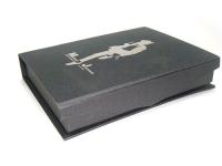 China Custom Book Shaped Magnetic Rigid Gift Box with Hot Foil Stamping and Matte Textured Art Paper for Premium Packaging for sale