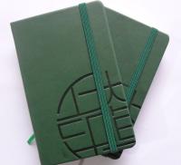 China Custom Debossed Hardcover Notebook with Elastic Closure Strap and Eco-Friendly Paper for Full OEM Customization for sale