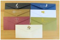 China Custom Vintage Kraft Paper Envelopes with Foil Stamping, Premium Textured Paper, and Custom Sizes for Invitations and Letters for sale