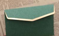 China Custom Luxury Paper Envelopes with Gold Foil Edges and 120-250gsm Premium Textured Art Paper for Personalized Stationery for sale