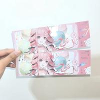China Custom OEM Holographic Laser Ticket with 300gsm-400gsm Coated Art Paper and Holographic Foil Stamping for Full-Color Collectible Merchandise Cards for sale