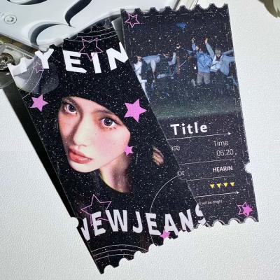 China Custom OEM Glitter Die-Cut Collectible Tickets with 300gsm-400gsm Coated Art Paper for Event Souvenirs for sale