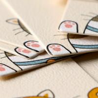 China Custom Die-Cut Hang Tags with Child-Safe Specialty Paper and Offset Printing for Kids' Apparel Labels for sale