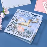 China Custom OEM 3D Laser Cut Layered Die-Cut Greeting Cards and Invitations for Weddings and Holidays for sale