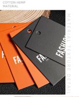China Custom OEM Hang Tags and Clothing Labels with 250gsm-400gsm Coated Art Paper and Offset Printing for sale
