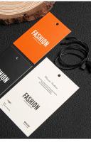 China Custom OEM Hang Tags and Clothing Labels with 250gsm-400gsm Coated Art Paper and Offset Printing for sale