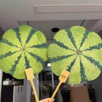 China Custom Printed Hand Fan with Bamboo Handle and 200-300gsm Thick Paper for Promotional Gifts for sale