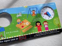 China Custom OEM Printing Interactive Clock Board Book with Child-Safe Materials and Interactive Clock Mechanism for Educational Learning for sale