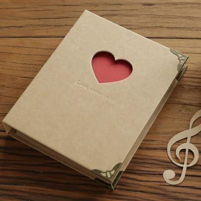 China Custom OEM Vintage Kraft Photo Album with Thick Kraft Paper and Loose-Leaf Ring Binding for DIY Scrapbook for sale