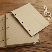 China Custom OEM Vintage Kraft Photo Album with Thick Kraft Paper and Loose-Leaf Ring Binding for DIY Scrapbook for sale