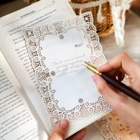 China Custom OEM Lace-Cut Decorative Postcard with Premium Thick Cardstock and Precision Die-Cutting for Vintage Greeting Cards for sale