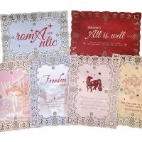 China Custom OEM Lace-Cut Decorative Postcard with Premium Thick Cardstock and Precision Die-Cutting for Vintage Greeting Cards for sale