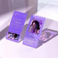China Custom OEM Vintage Ticket-Style Photo Cards with Premium Thick Cardstock and Offset Full-Color Printing for sale
